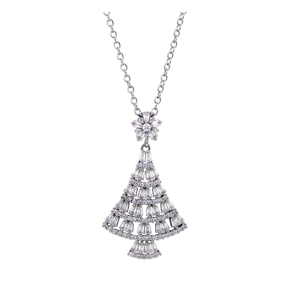 Click here for Silver Plated CZ Christmas Tree Pendant prices