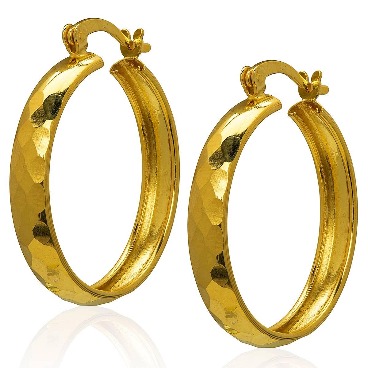 Click here for Gianni Argento 15mm 14kt. Gold Over Sterling Disco... prices