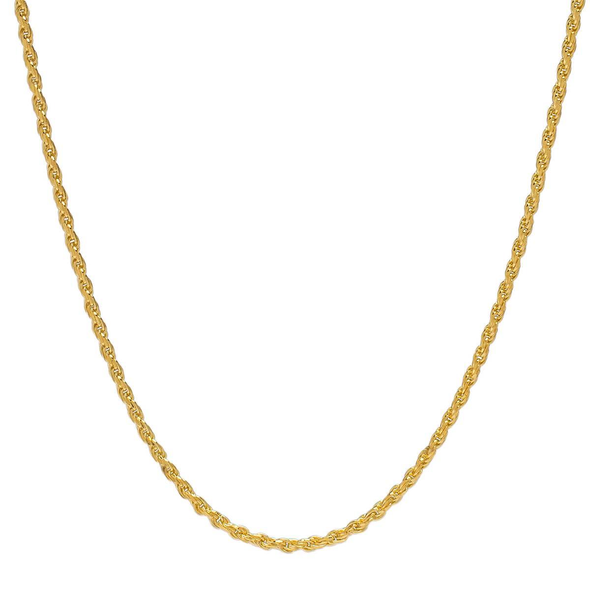 Click here for Gianni Argento 18in. Gold over Sterling Rope Chain... prices