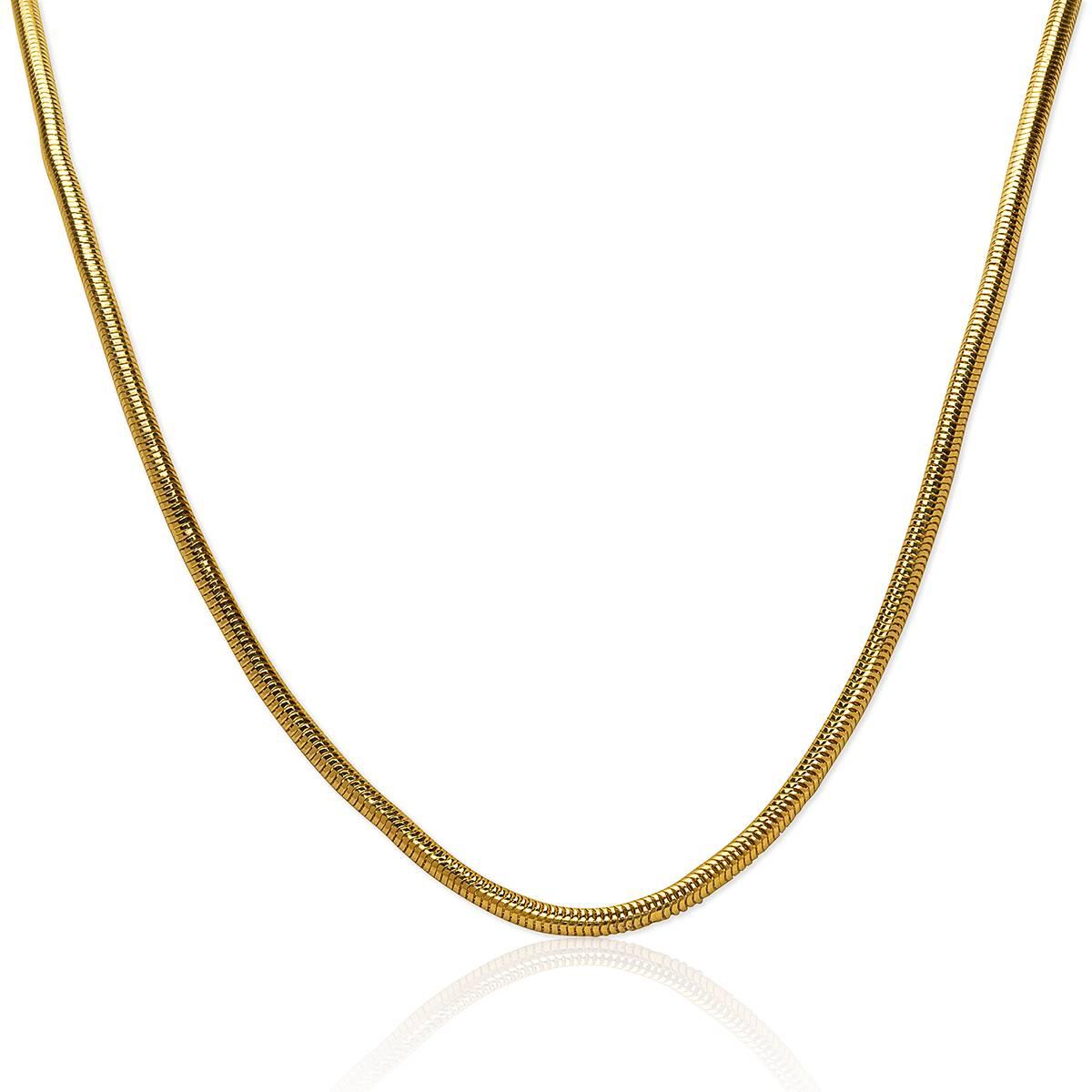 Click here for Gianni Argento 18in. Gold over Sterling Snake Chai... prices
