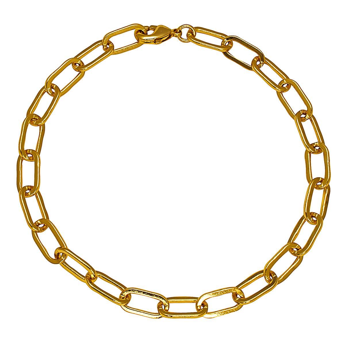 Click here for Gianni Argento Yellow Gold Plated Paperclip Chain... prices