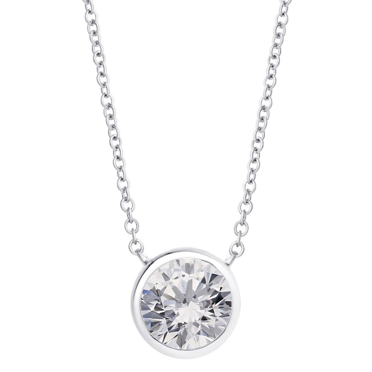 Click here for Sterling Silver CZ Pendant Necklace prices