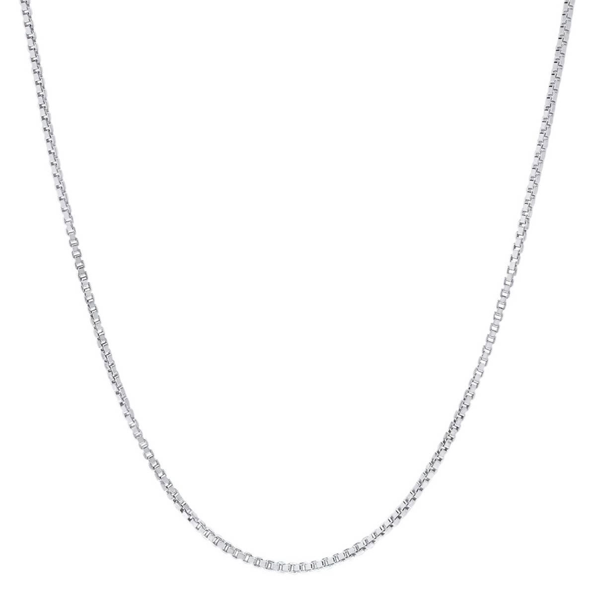 Click here for Sterling Silver Diamond Cut Box Chain Necklace prices