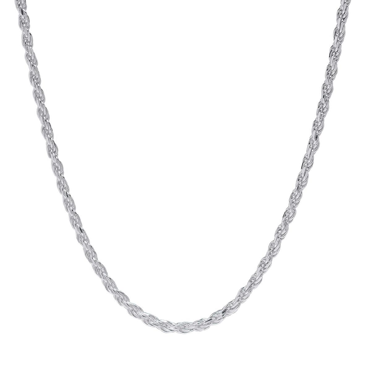 Click here for Sterling Silver DC Rope 18in. Chain Necklace prices