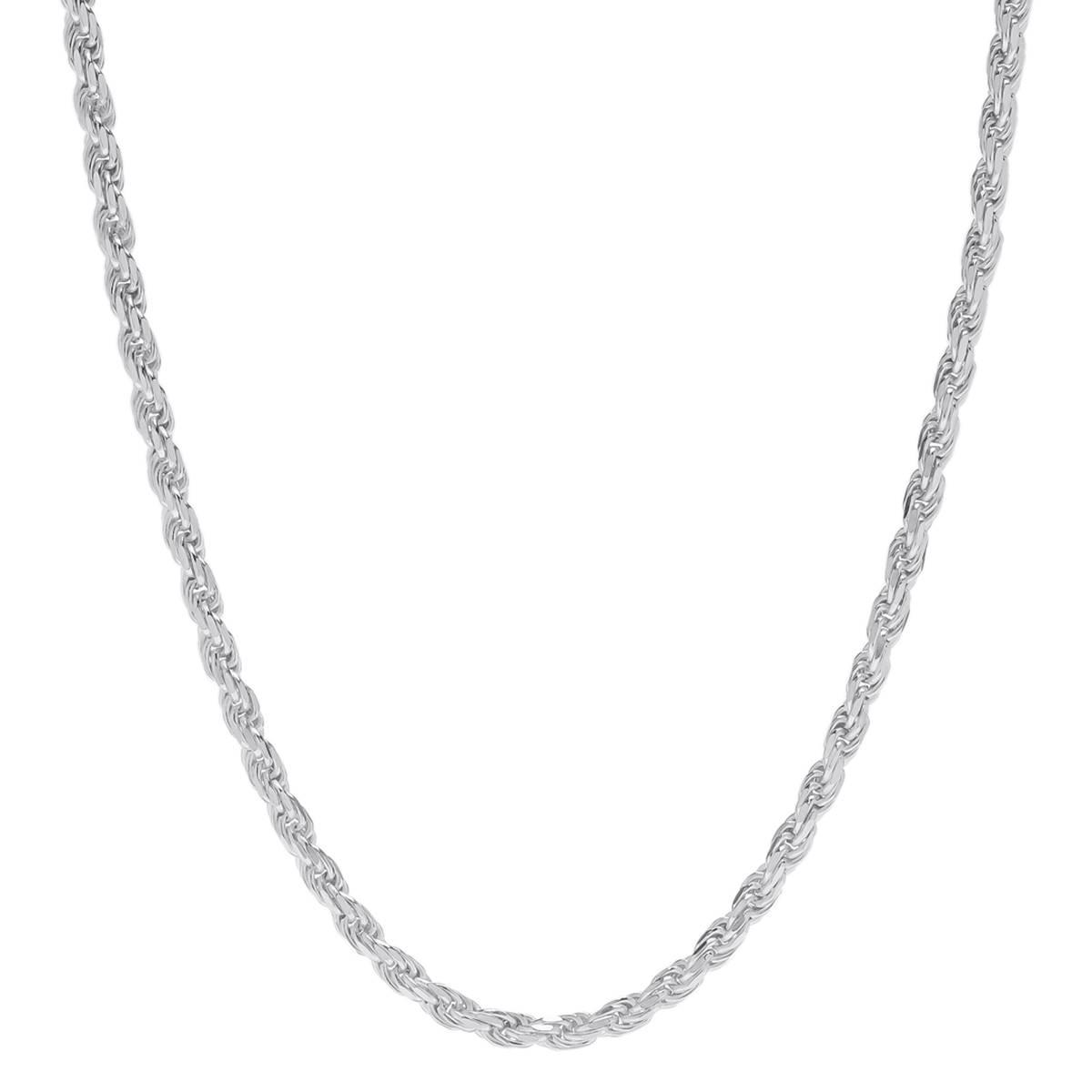 Click here for Sterling Silver Diamond Cut 18in. Rope Chain Neckl... prices