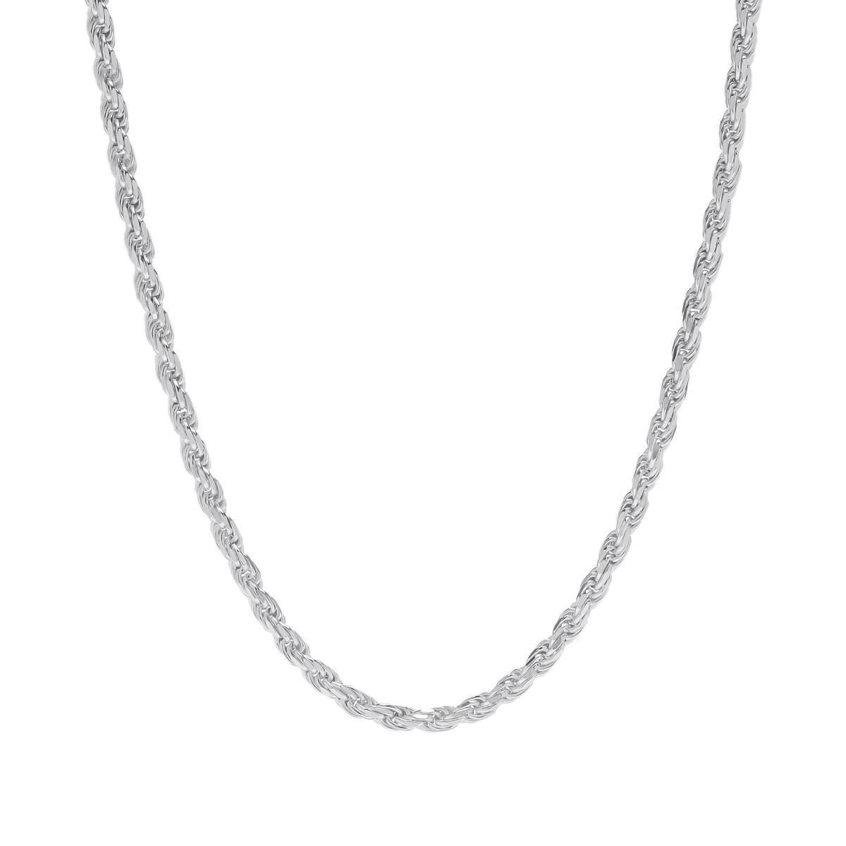 Click here for Sterling Silver DC Rope 24in. Chain Necklace prices