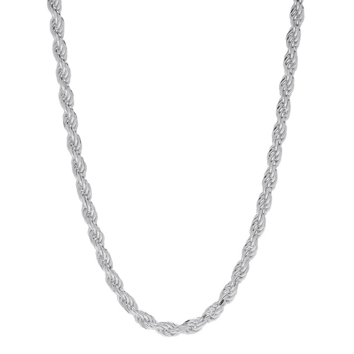 Click here for Sterling Silver Diamond Cut 30in. Rope Chain Neckl... prices