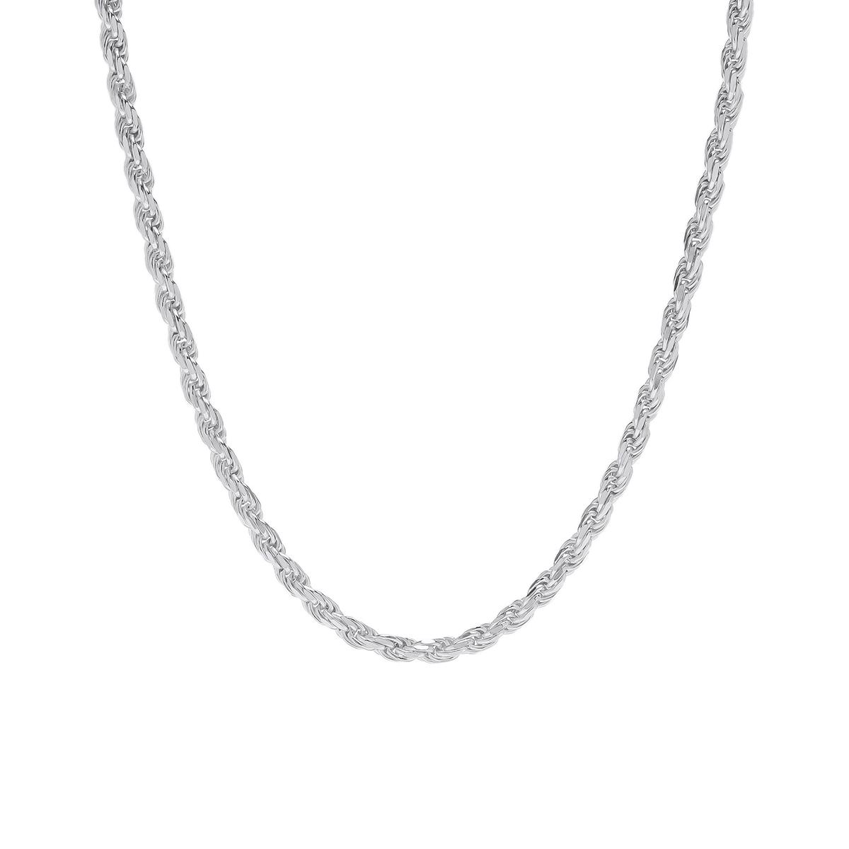 Click here for Sterling Silver DC Rope 22in. Chain Necklace prices