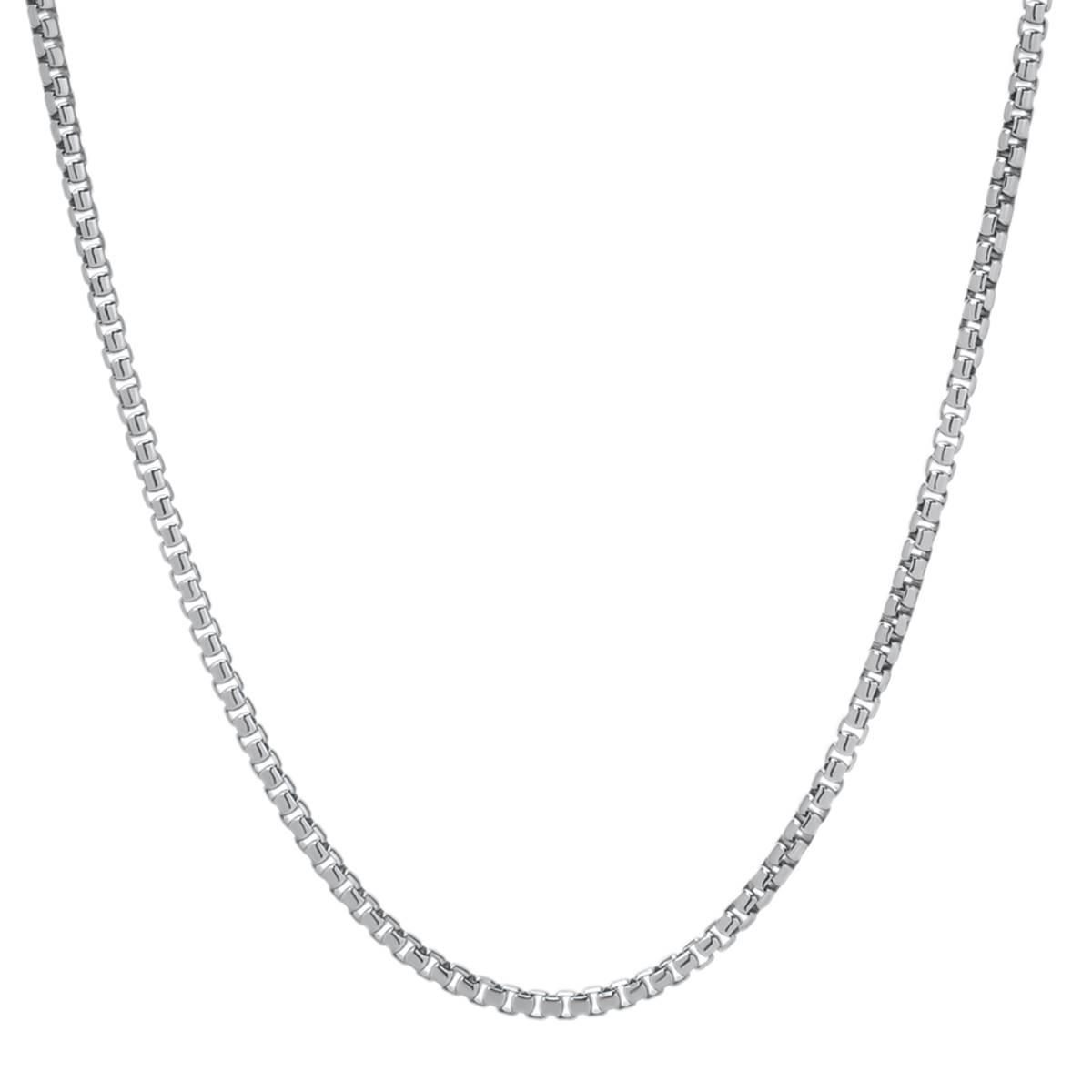 Click here for Sterling Silver 24in. Round Box Chain Necklace prices