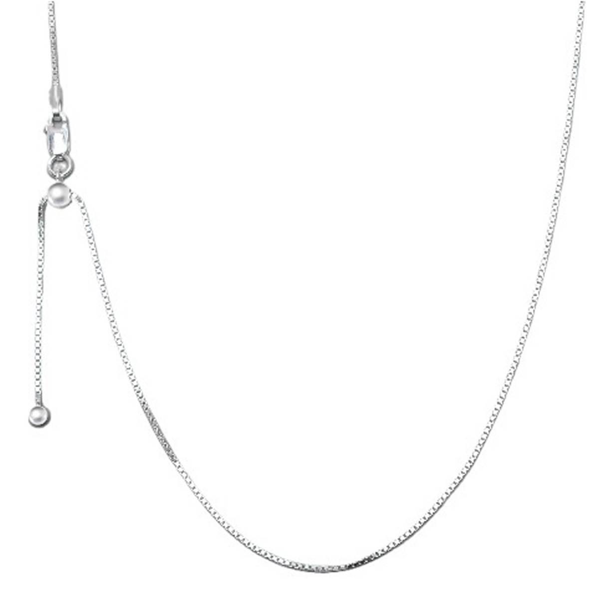 Click here for Sterling Silver Adjustable Box Chain Necklace prices