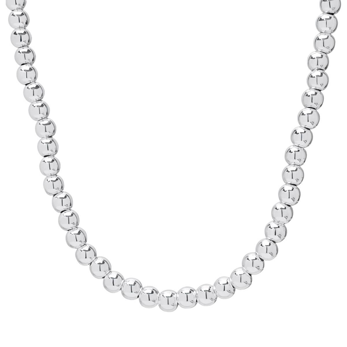 Click here for Sterling Silver 6mm Bead Chain Necklace prices