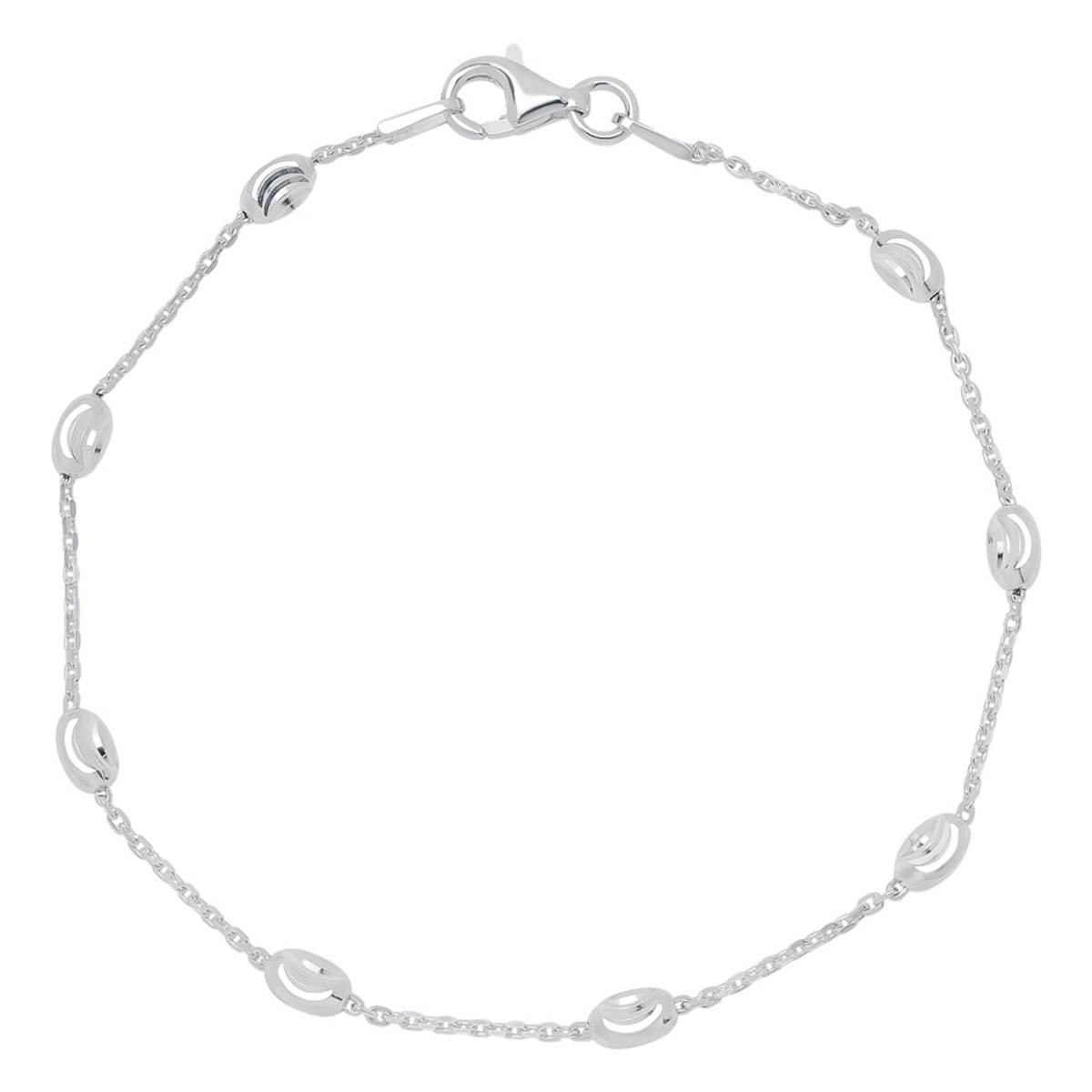 Click here for Sterling Silver Station with Moon Chain Bracelet prices