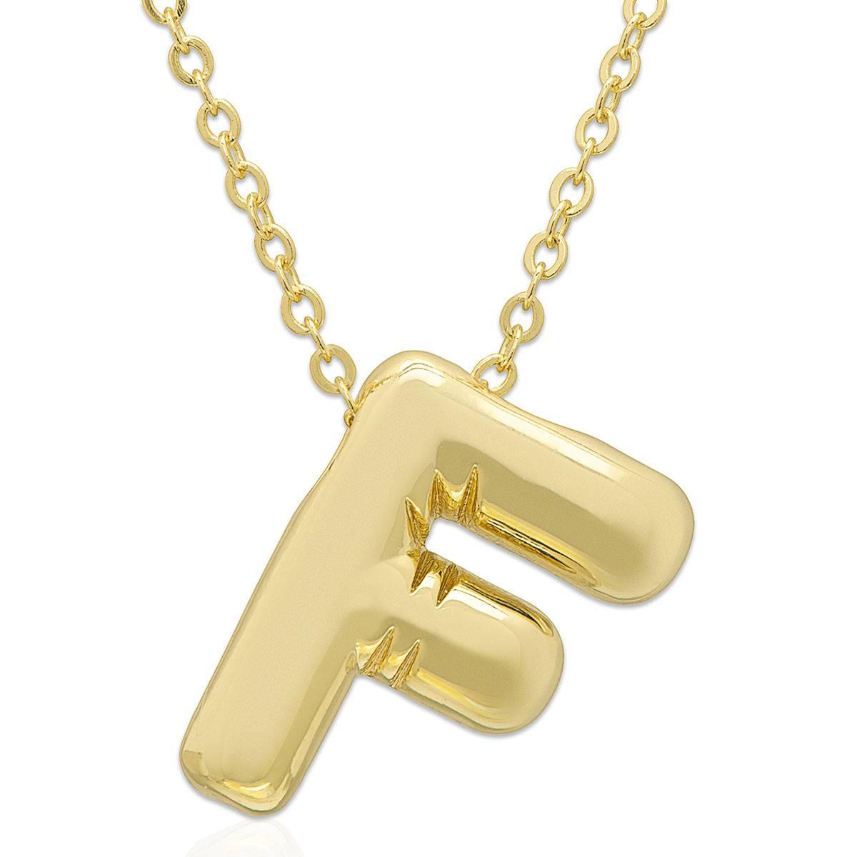 Click here for Plain Puff Initial F Pendant prices