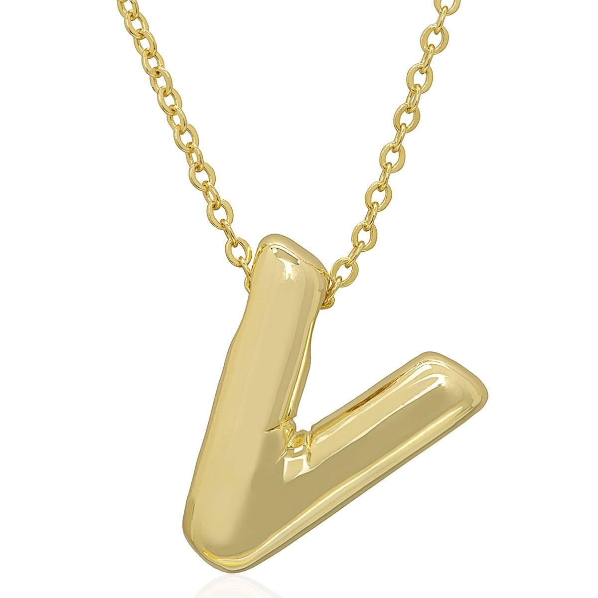 Click here for Plain Puff Initial V Pendant prices