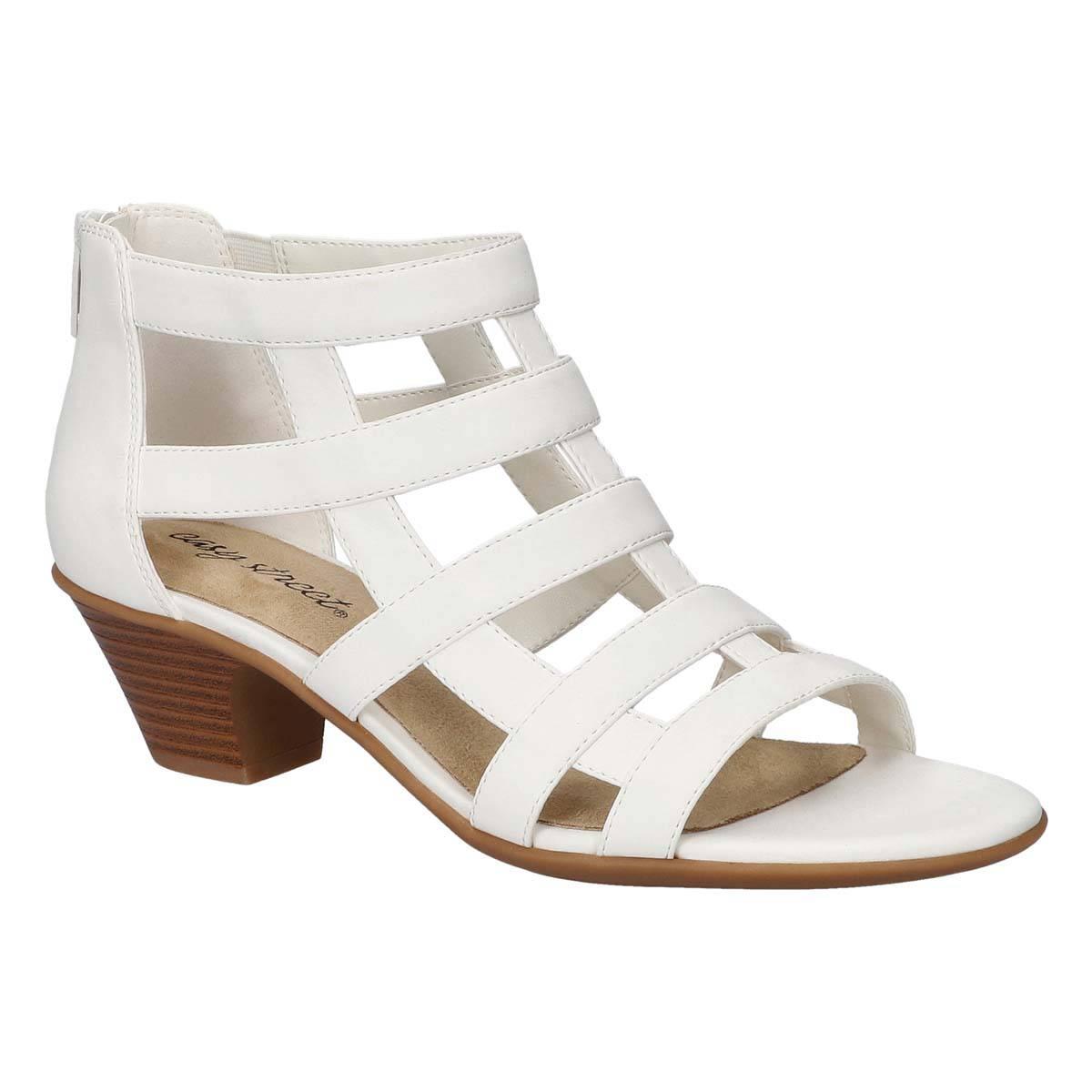 Easy Street Womens Marg Gladiator Block Heel Sandals - Sand
