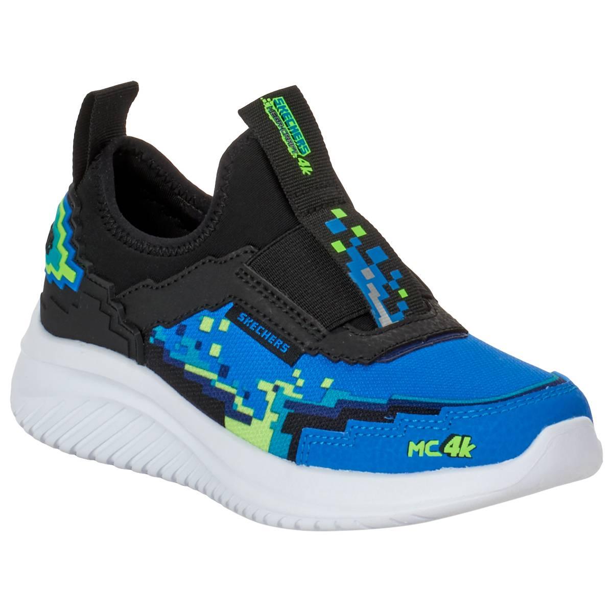Skechers Little Kids Mega-Craft Ultra Flex 3.0 - 4K Pointz Casual Sneakers from Finish Line - Black  Blue