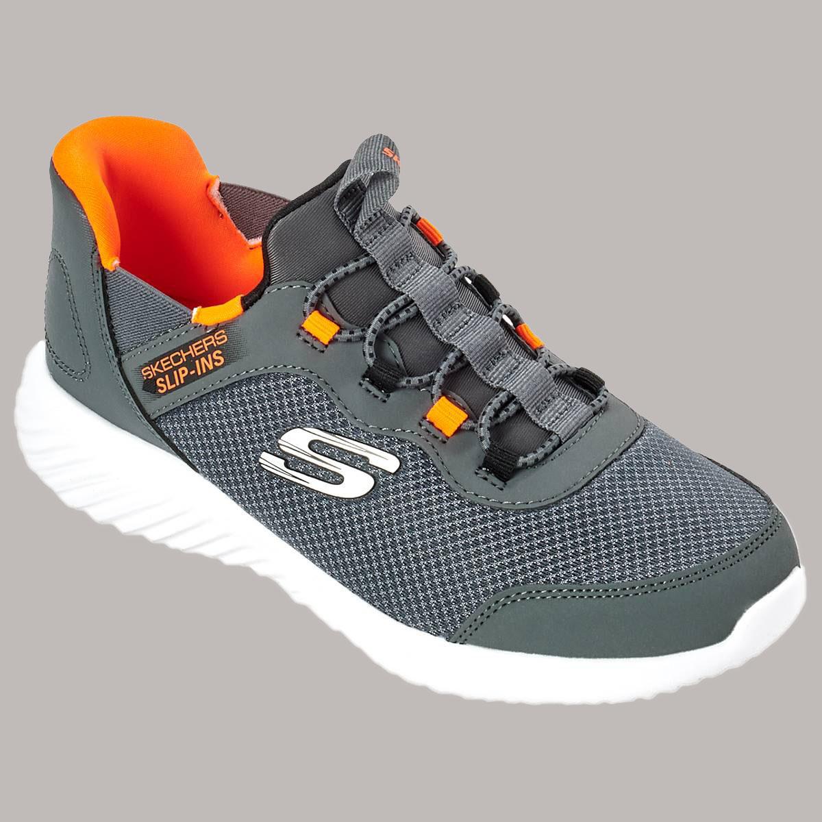 Skechers Little Kids Slip-ins: Bounder - Brisk-Burst Casual Sneakers from Finish Line - Navy