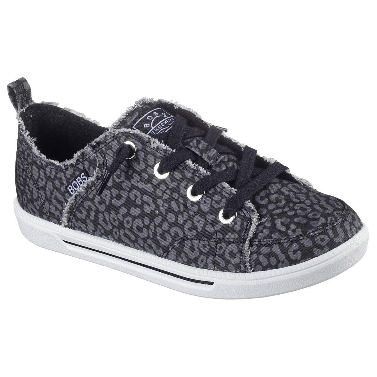 Skechers Bobs B Cute 2.0 On Brand Womens Round Closed Toe Slip-On Shoe  6 1/2 Medium  Black