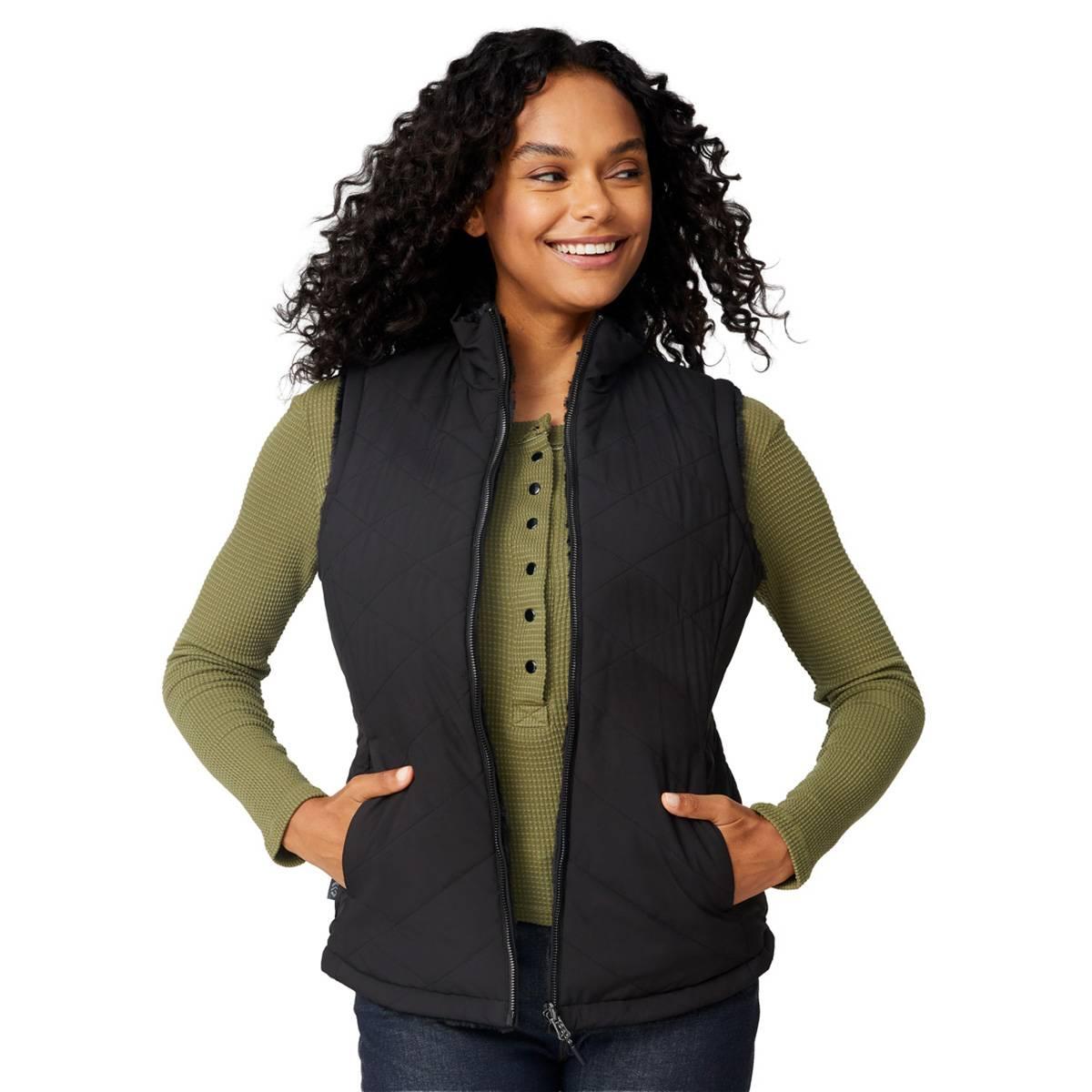 Click here for Womens Free Country Reversible Puffer Vest with Fa... prices