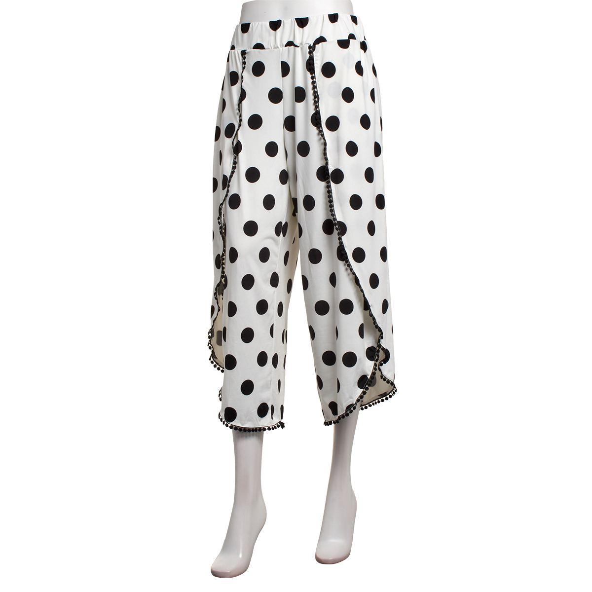 Click here for Womens Robert Louis Pull On Bobble Trim Polka Dot... prices
