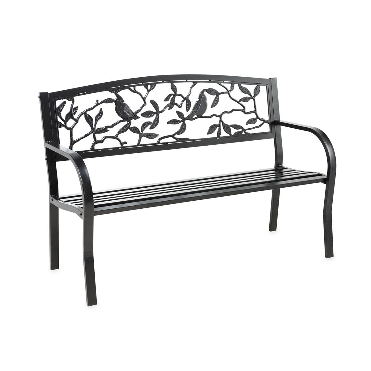 Click here for Evergreen Cardinals Metal Garden Bench prices