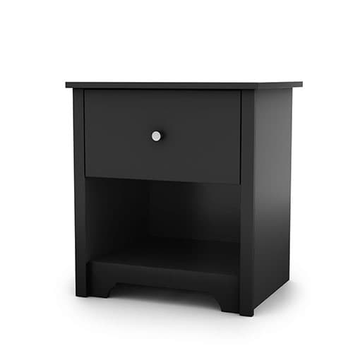 Click here for South Shore Vito 1-Drawer Nightstand - Black prices