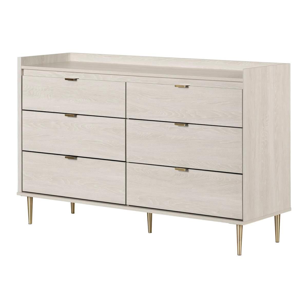 Click here for South Shore Hype Winter Oak 6-Drawer Double Dresse... prices