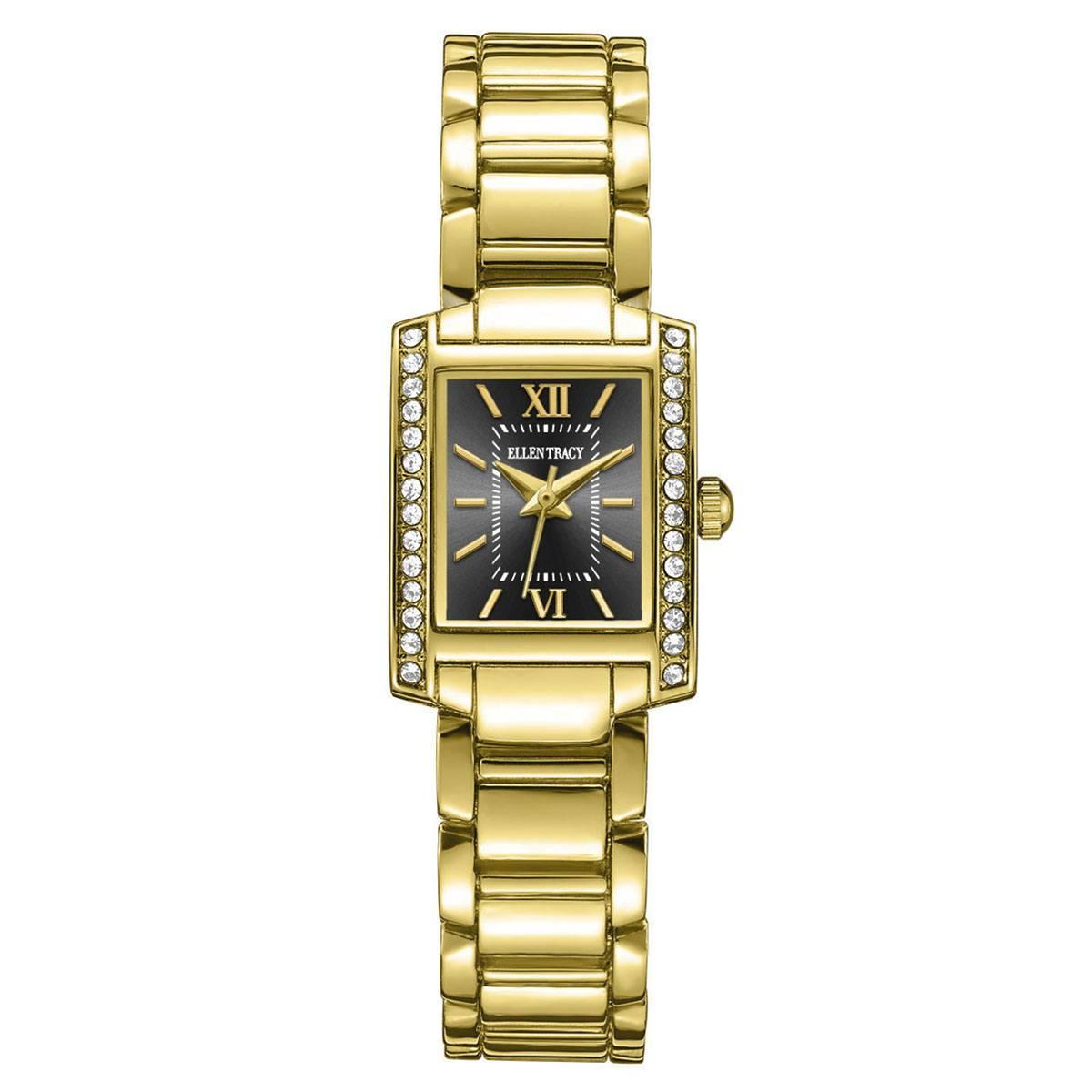 Click here for Womens Ellen Tracy Crystal Rectangular Bracelet Wa... prices