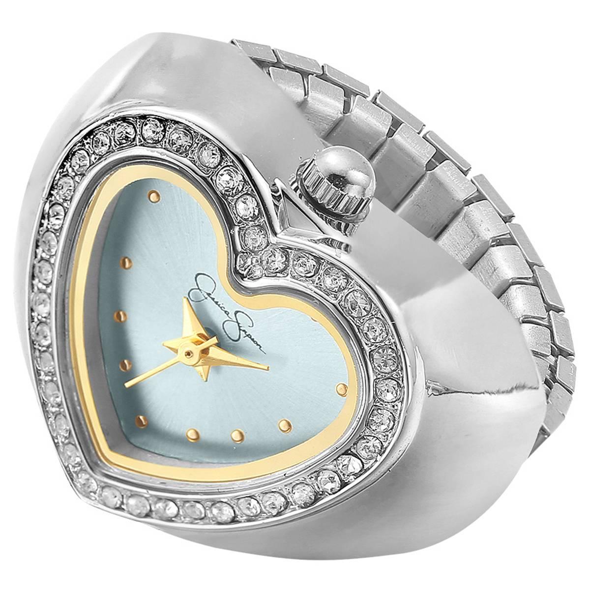 Click here for Womens Jessica Simpson Two-Tone Ring Watch - JR000... prices