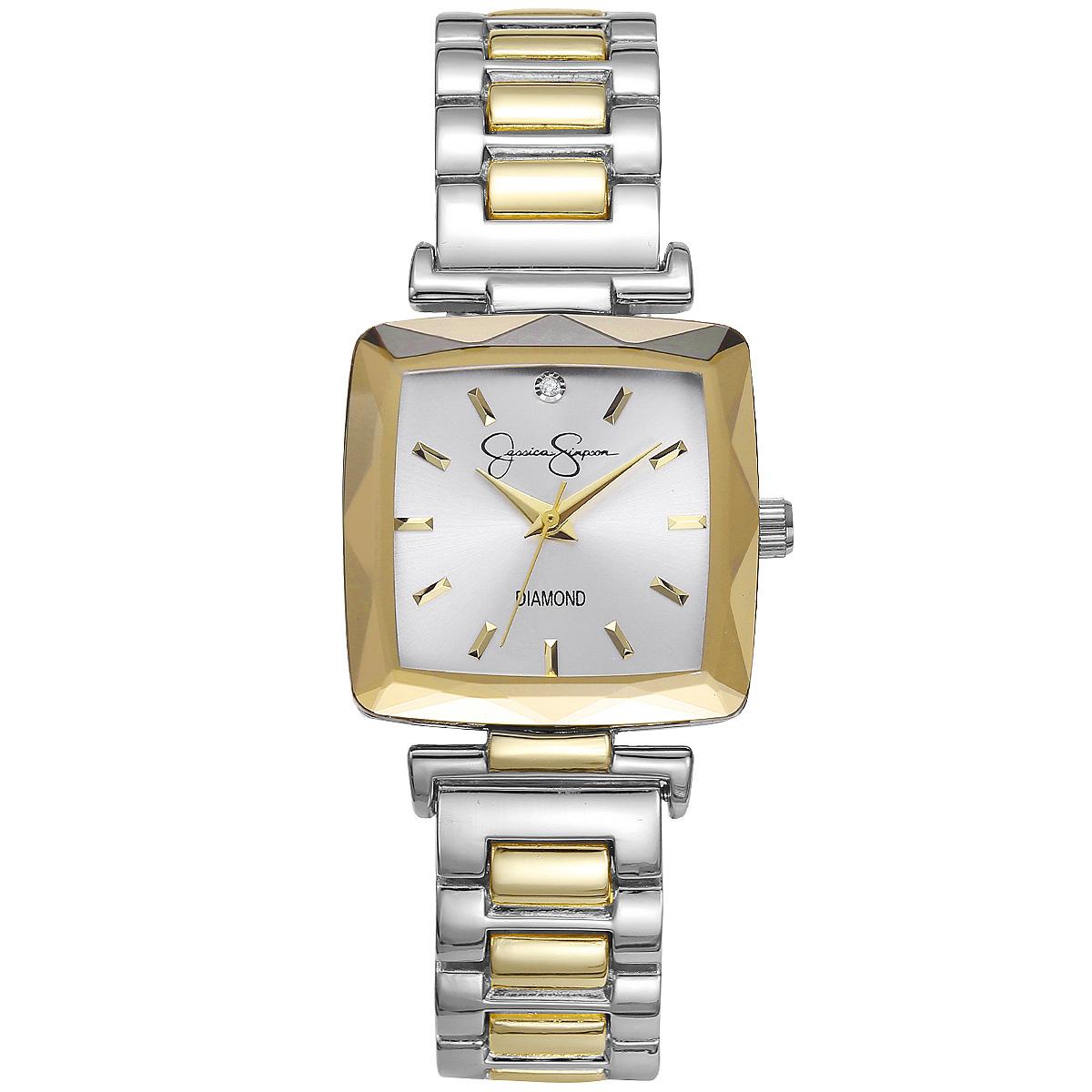 Click here for Womens Jessica Simpson Two-Tone Bracelet Watch - J... prices