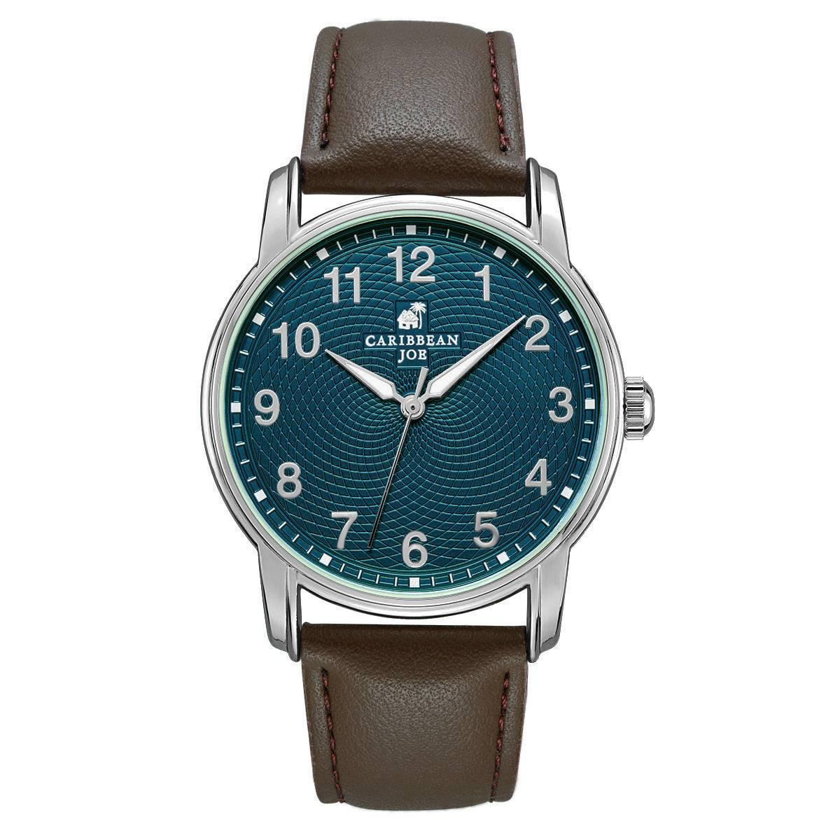 Click here for Mens Caribbean Joe Silver-Tone Easy Read Dial Watc... prices