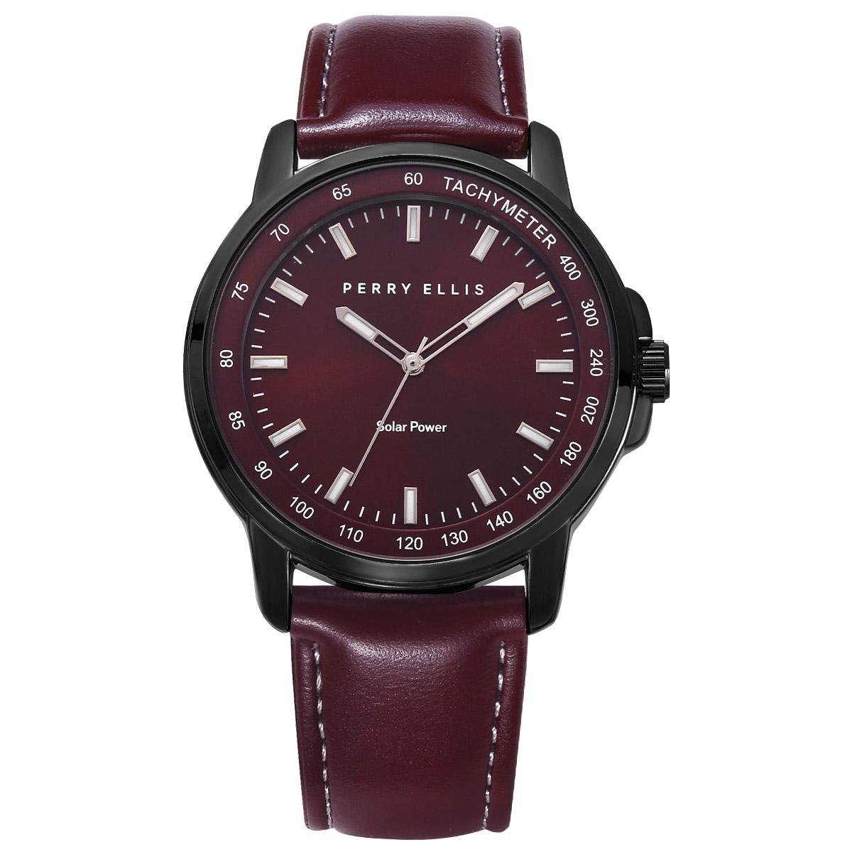 Click here for Mens Perry Ellis Solar Gunmetal-Tone Watch - PES00... prices