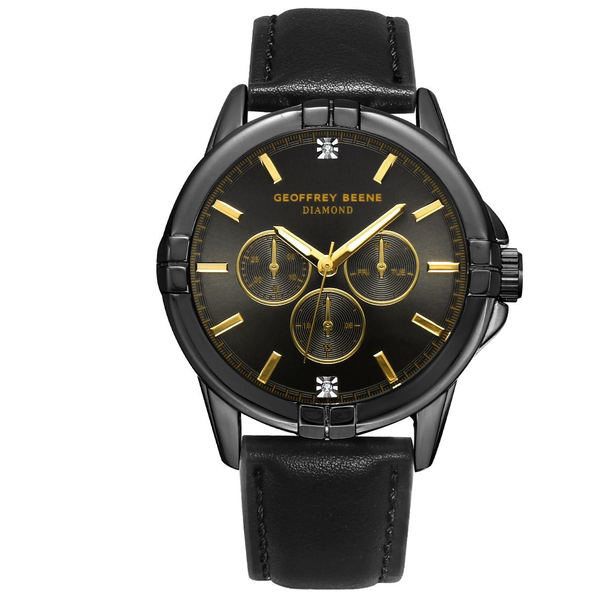 Click here for Mens Geoffrey Beene(R) 43mm Gunmetal Watch - GBA00... prices