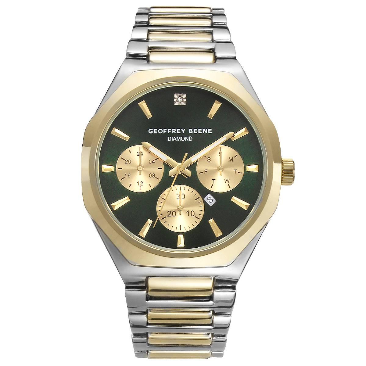 Click here for Mens Geoffrey Beene Genuine Diamond Dial Watch - G... prices