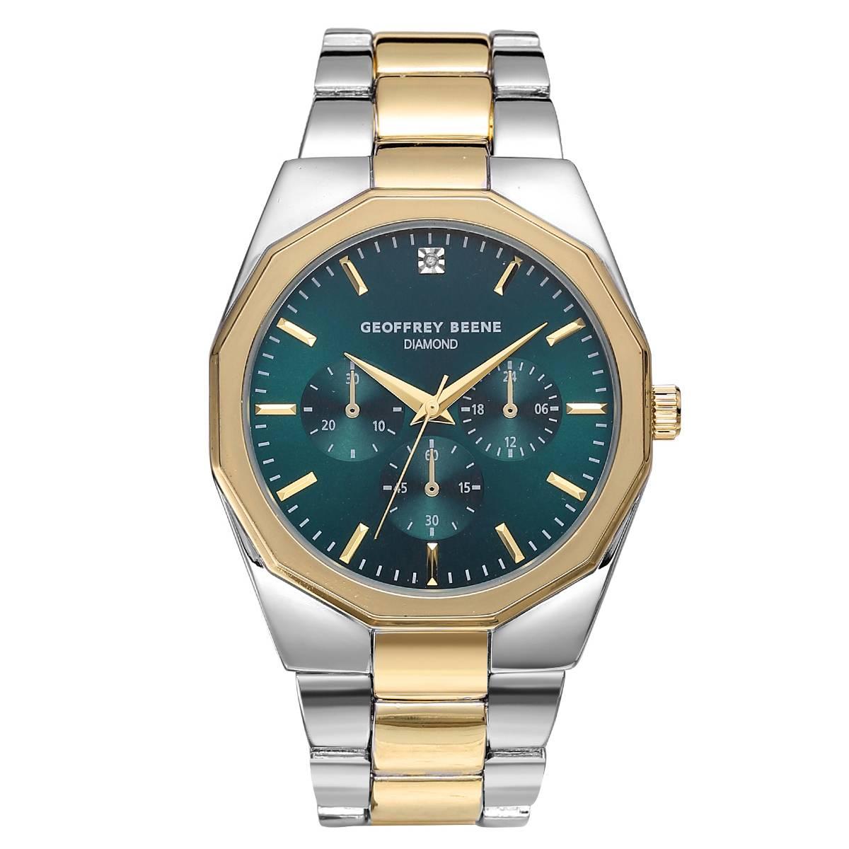 Click here for Mens Geoffrey Beene Diamond Dial Bracelet Watch -... prices