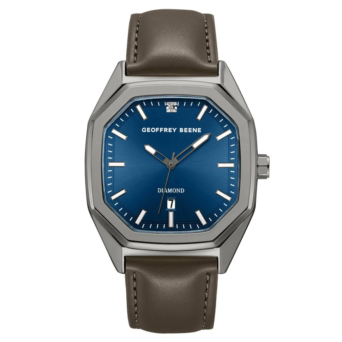Click here for Mens Geoffrey Beene Genuine Diamond Blue Dial Watc... prices