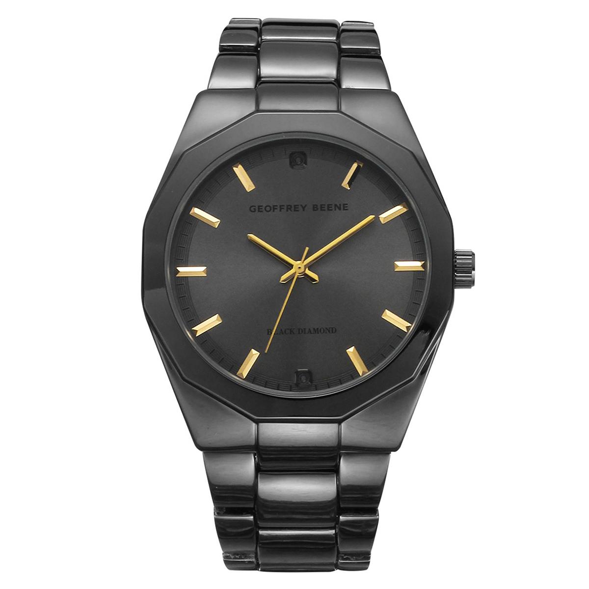 Click here for Mens Geoffrey Beene(R) Genuine Black Diamond Watch... prices