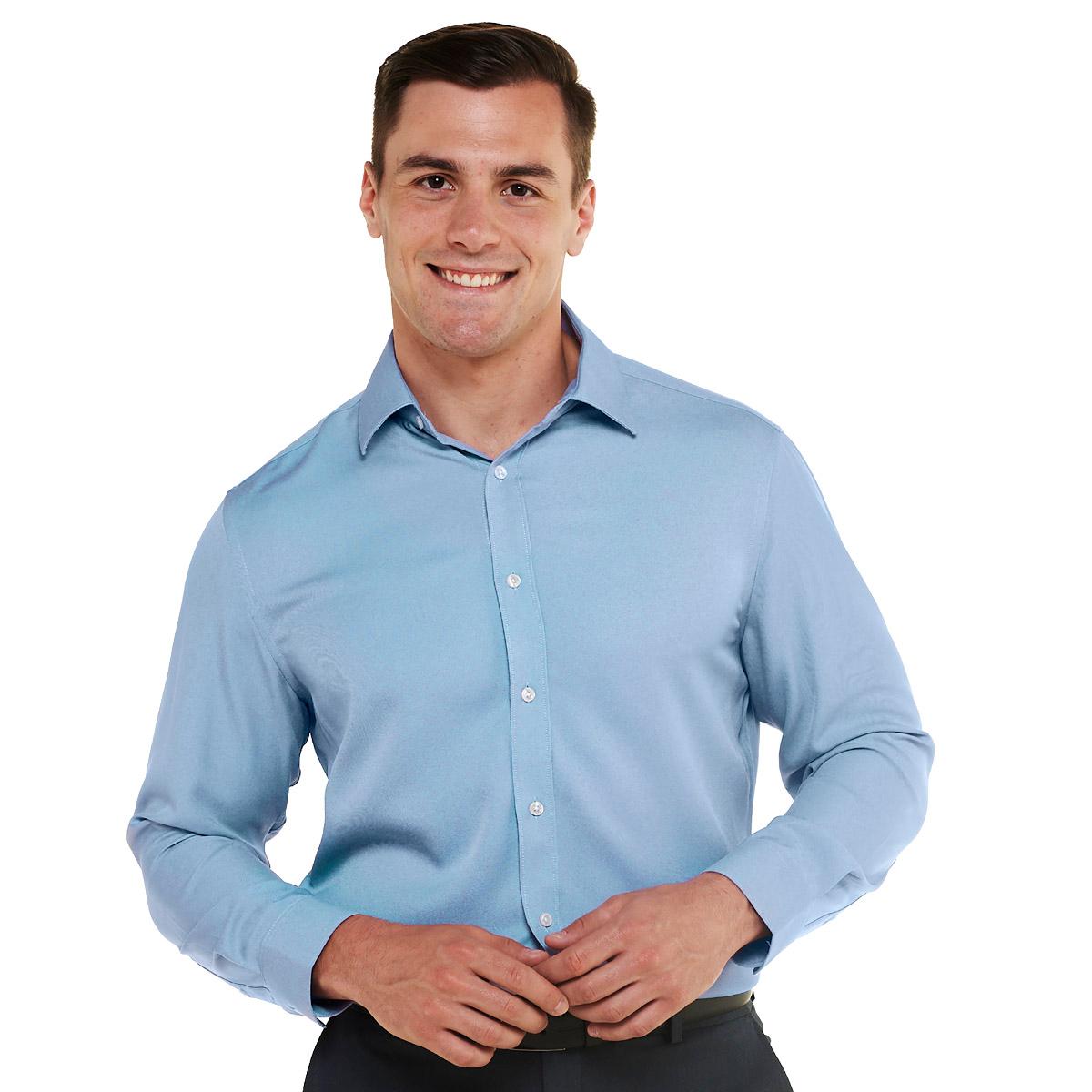 Click here for Mens Architect(R) Fitted Dress Shirt - Ocean prices