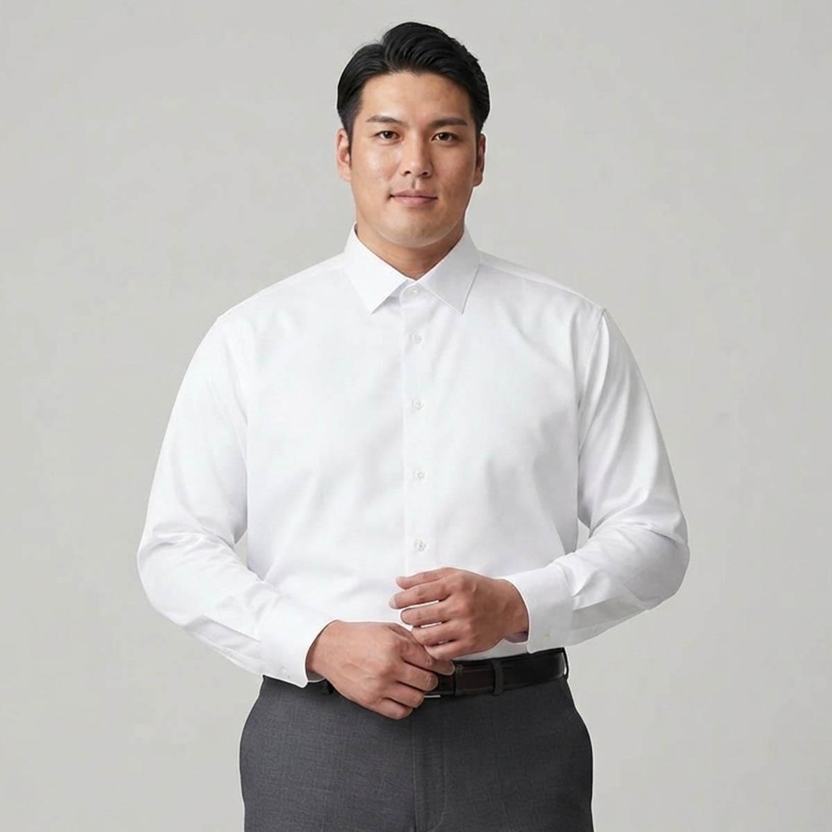 Click here for Mens Big & Tall Christian Aujard Dress Shirt - Whi... prices