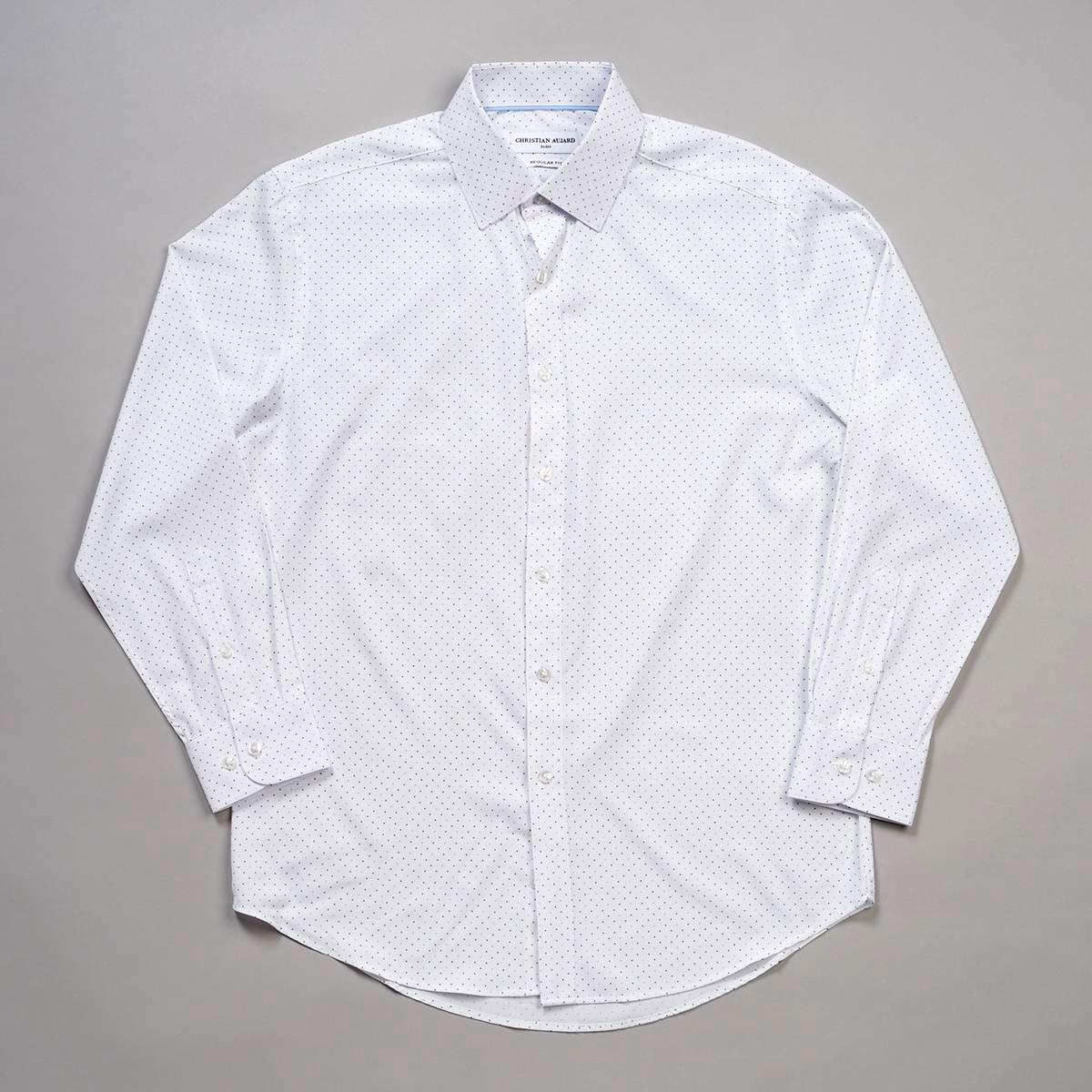 Click here for Mens Christian Aujard Regular Fit Dot Dress Shirt... prices