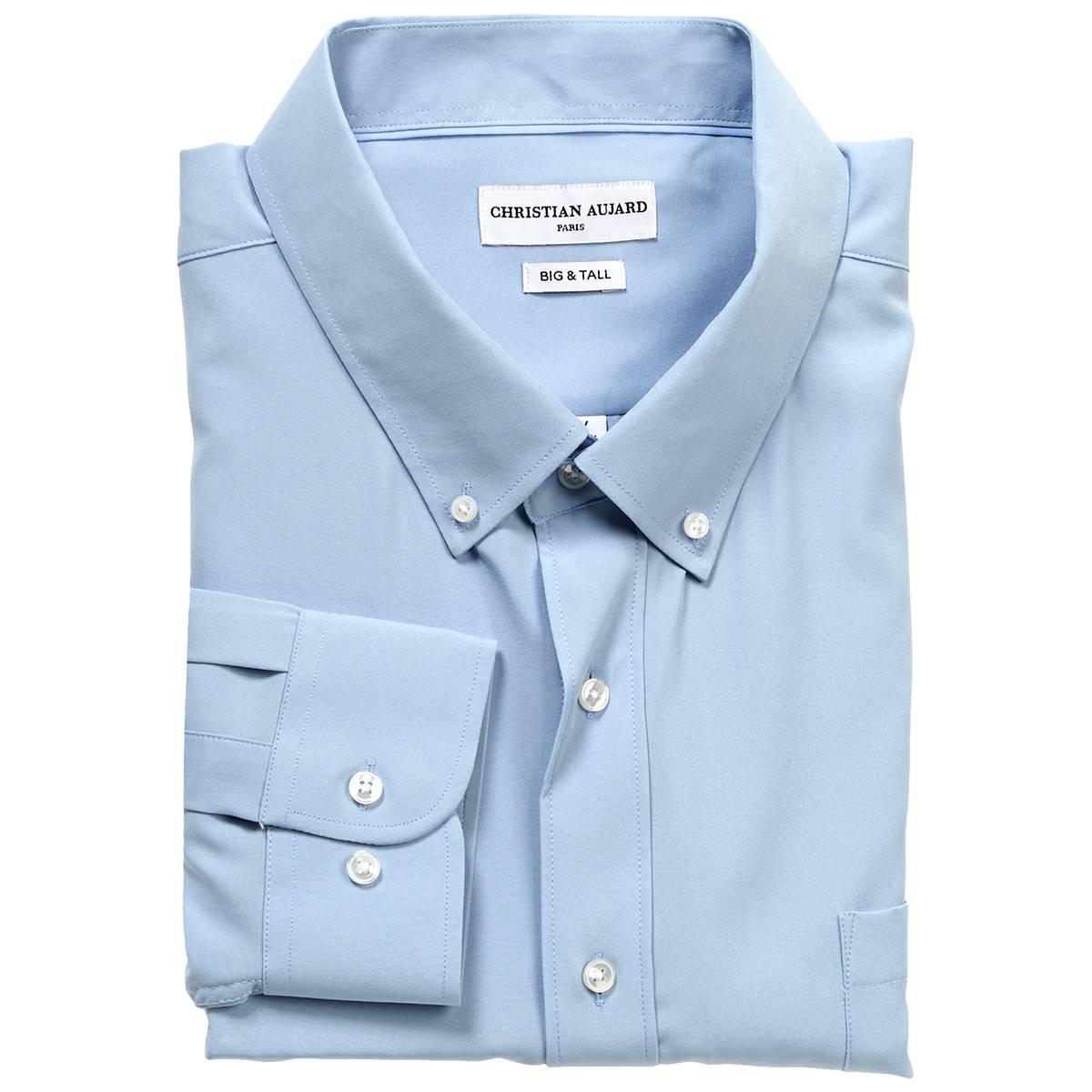 Click here for Mens Big & Tall Christian Aujard Dress Shirt - Pow... prices