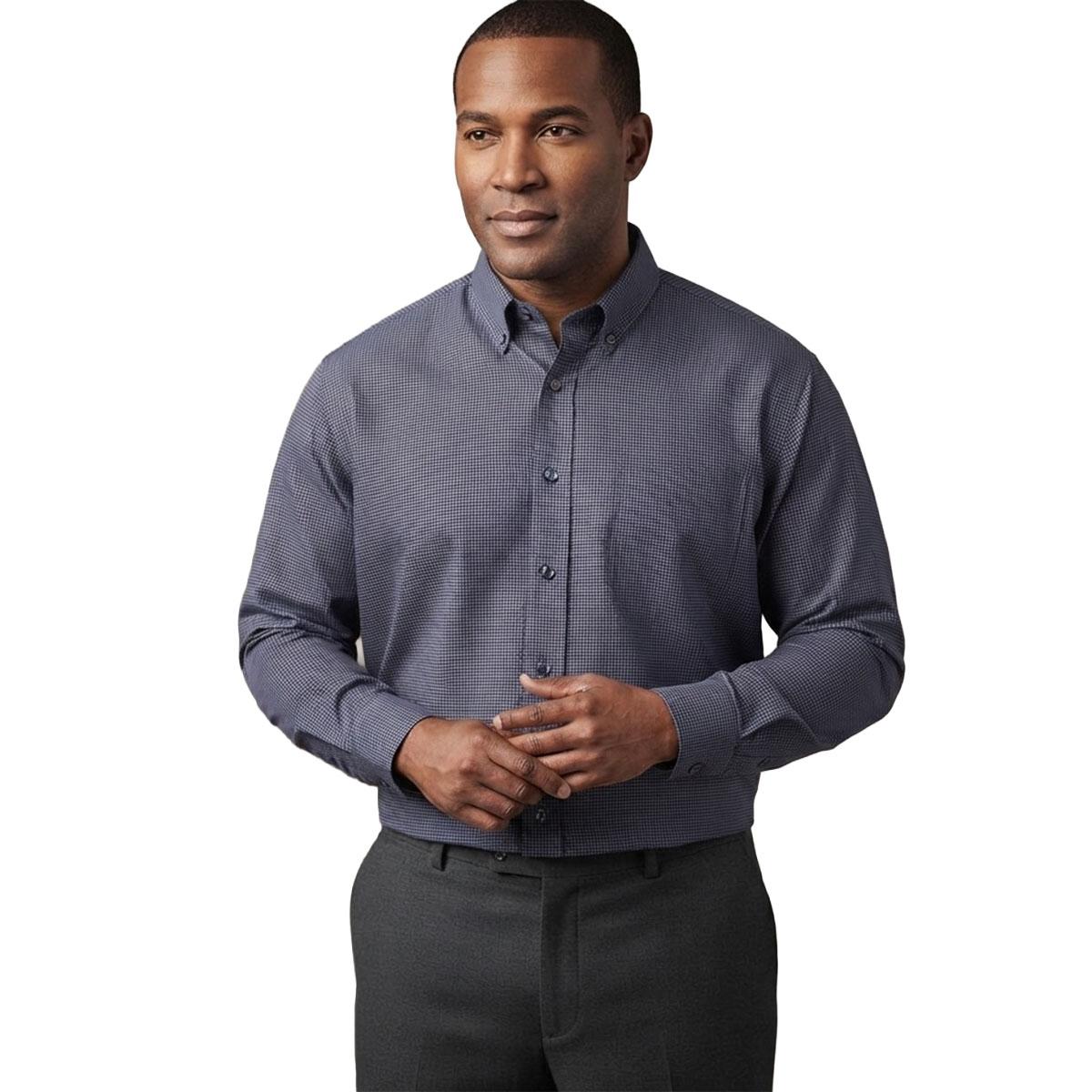 Click here for Mens Big & Tall Christian Aujard Checkered Dress S... prices