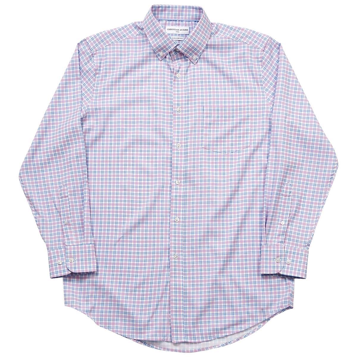 Click here for Mens Christian Aujard Long Sleeve Plaid Dress Shir... prices