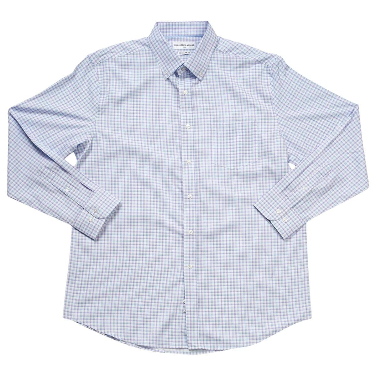 Click here for Mens Christian Aujard Regular Fit Plaid Dress Shir... prices