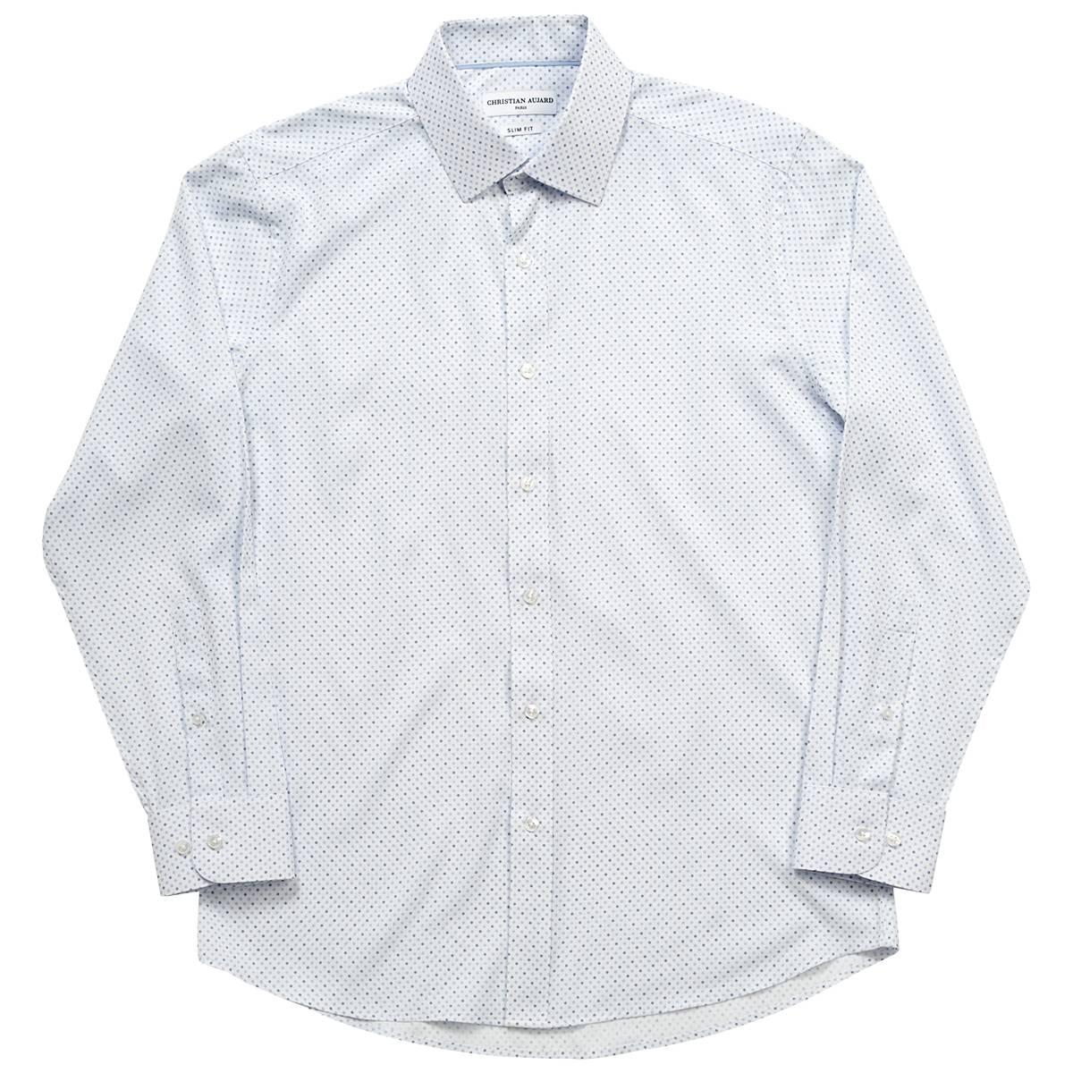 Click here for Mens Christian Aujard Slim Fit Diamonds Dress Shir... prices