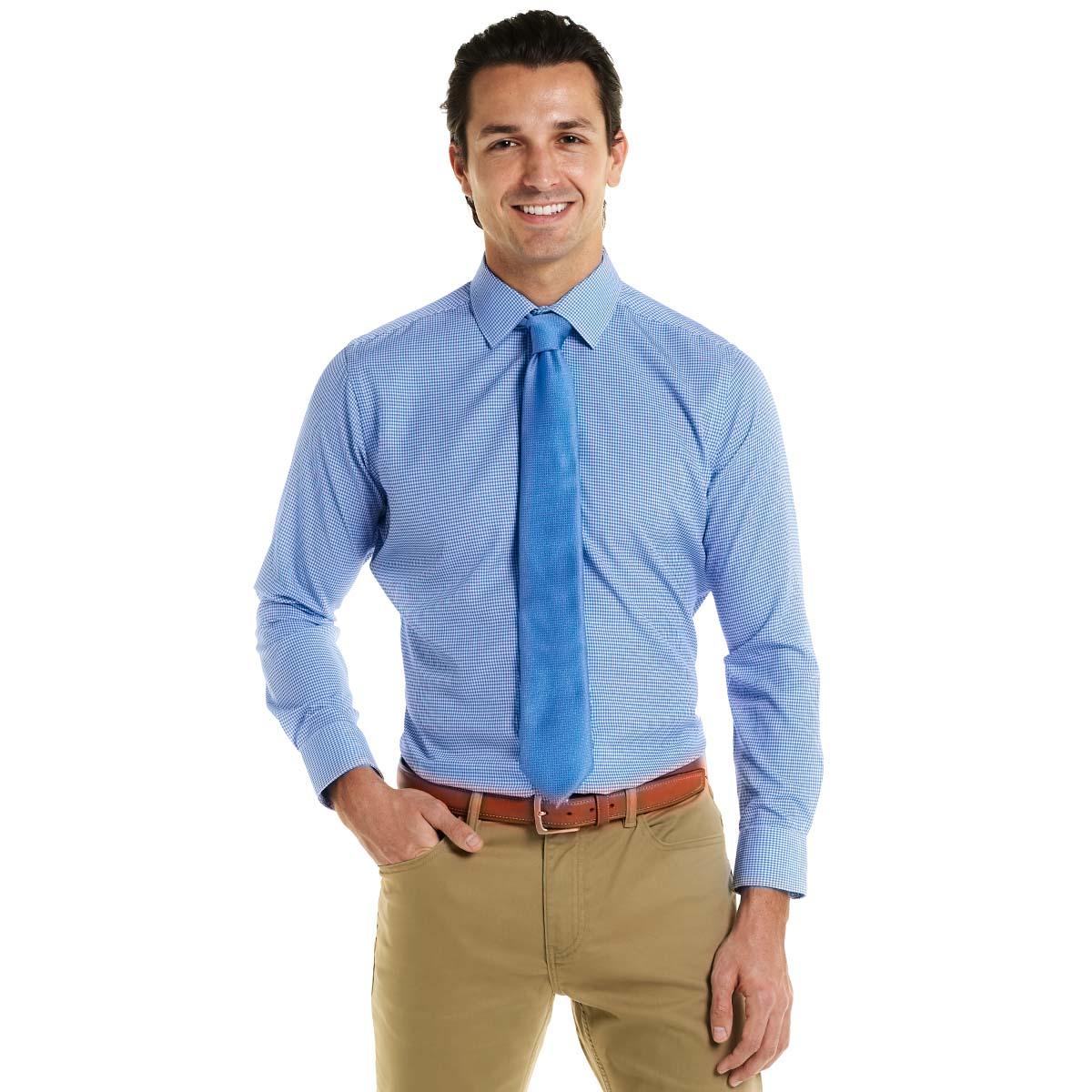 Click here for Mens Christian Aujard Slim Fit Gingham Dress Shirt... prices