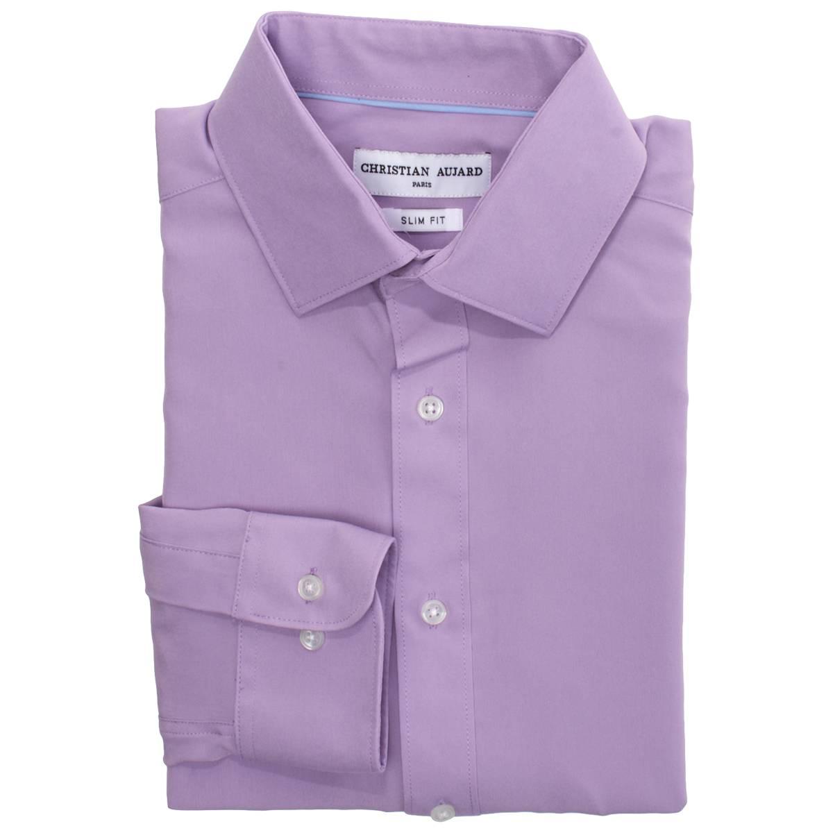 Click here for Mens Christian Aujard Slim Stretch Dress Shirt - V... prices