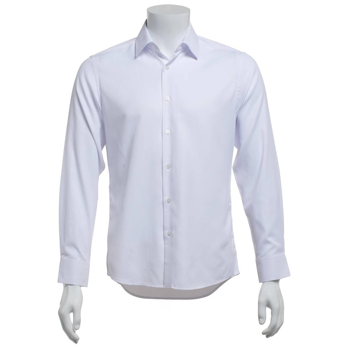 Click here for Mens Bill Blass Microfiber White Embossed Slim Fit... prices