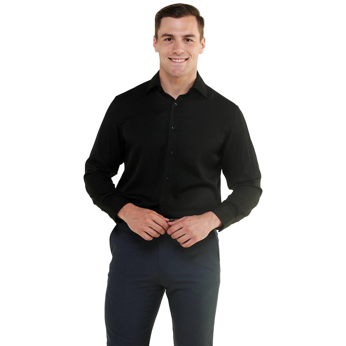 Click here for Mens Bill Blass Regular Fit Double Twill Long Slee... prices