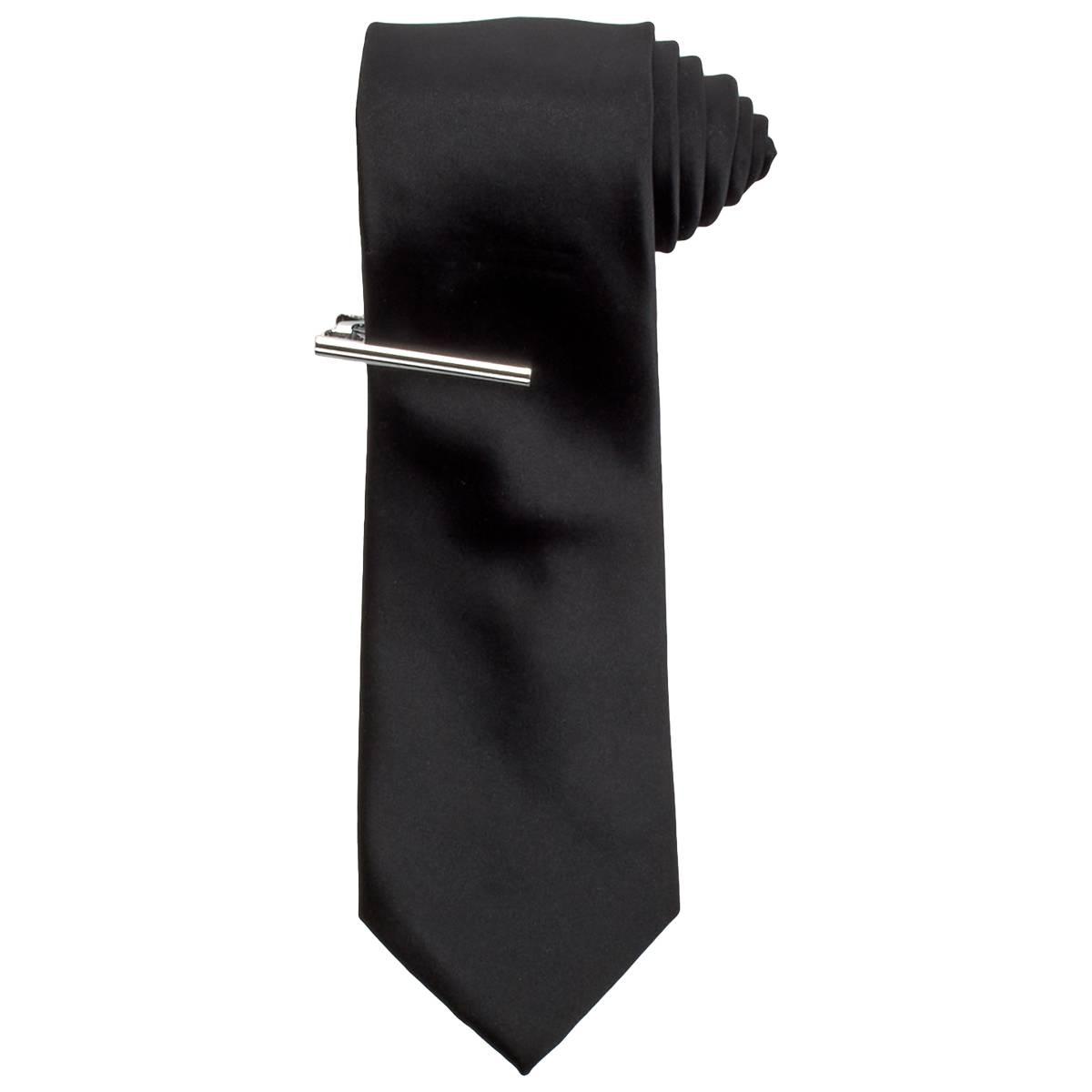 Click here for Mens Bill Blass Solid Tie & Tie Bar prices